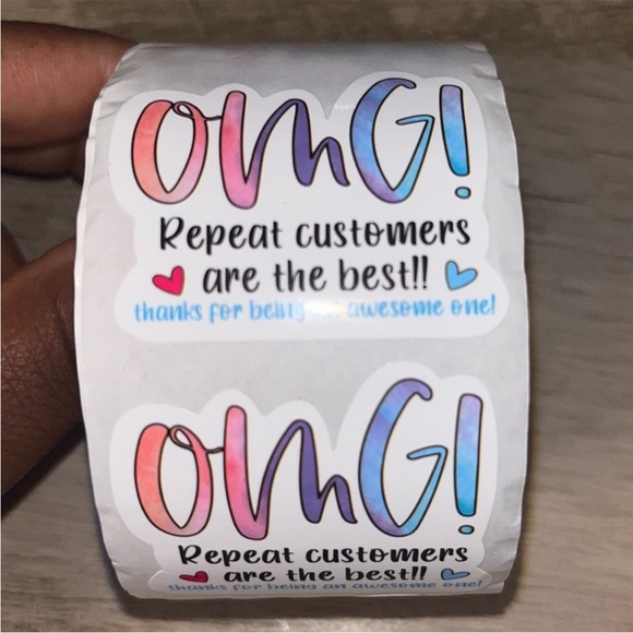 Office | 50pcs Repeat Customers Appreciation Decorative Stickers | Poshmark
